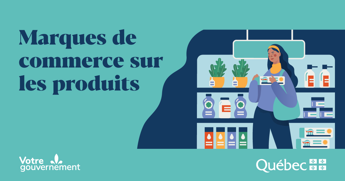 Entreprises : marque de commerce sur les produits