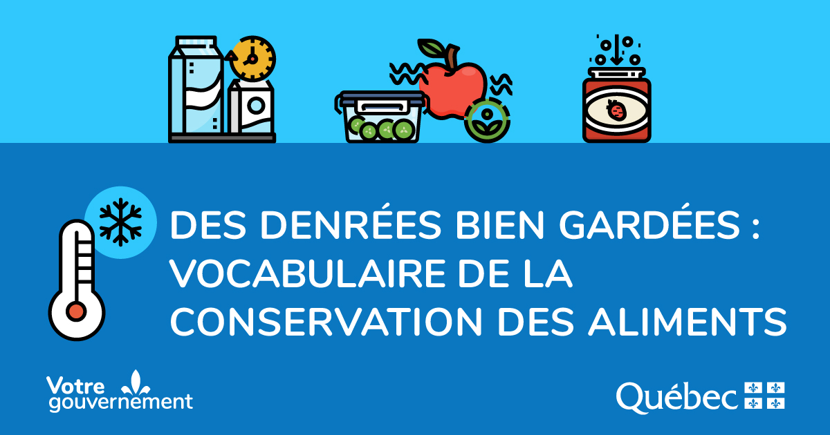 OQLF - Vocabulaire de la conservation des aliments