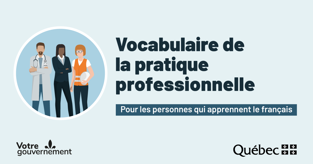 Office québécois de la langue française - Vocabulaire de la pratique ...